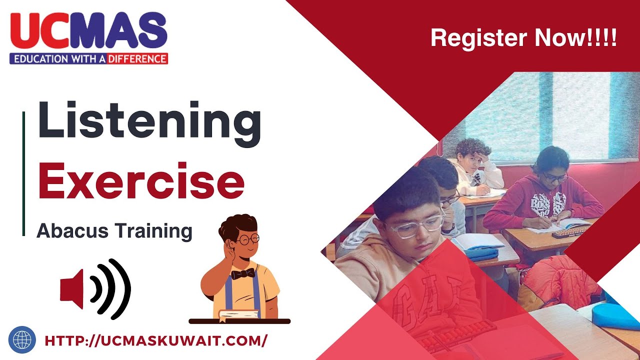 Listening Exercise | ABACUS TRAINING | UCMAS Kuwait - YouTube
