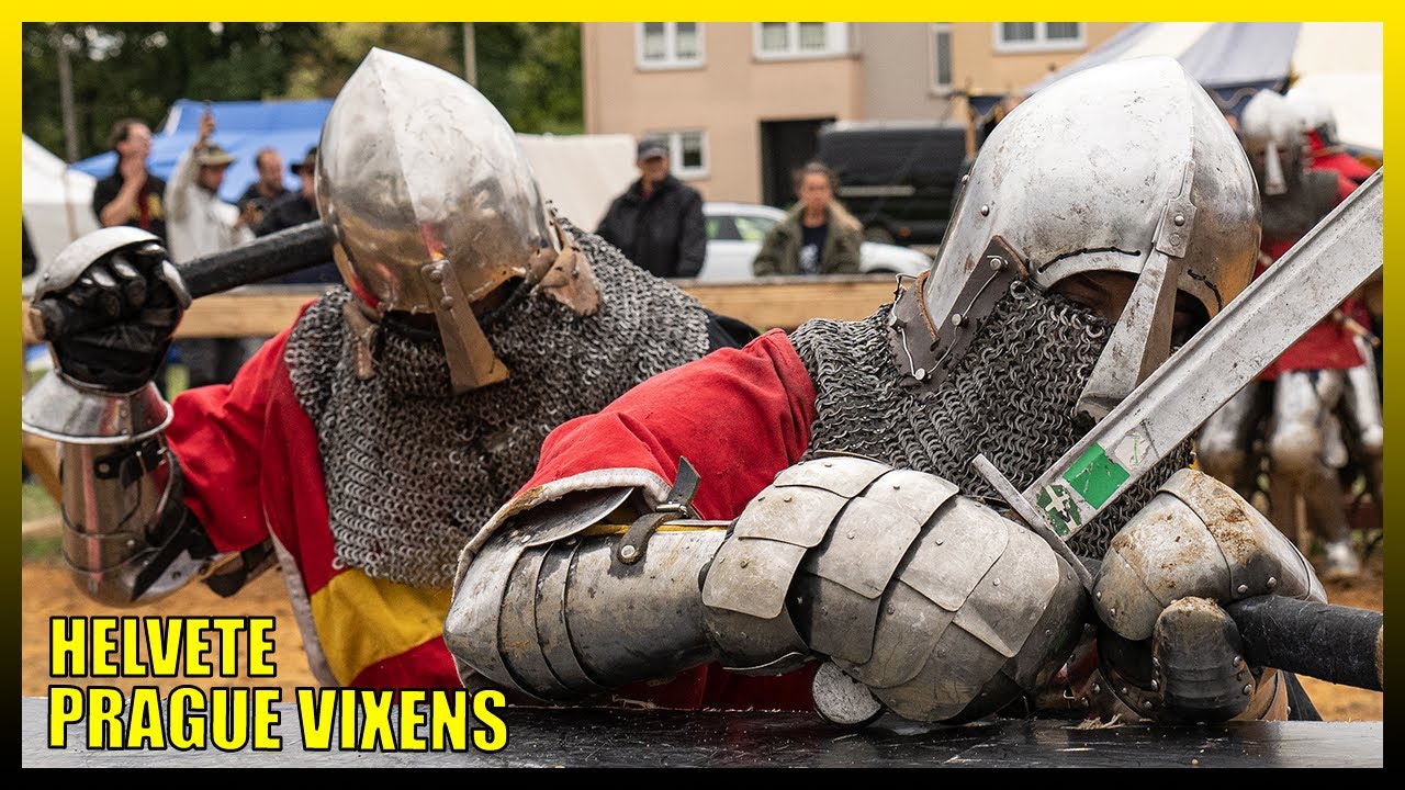 BUHURT MEDIEVAL COMBAT: 5 VS 5 FEMALE HELVETE VS PRAGUE VIXENS - YouTube