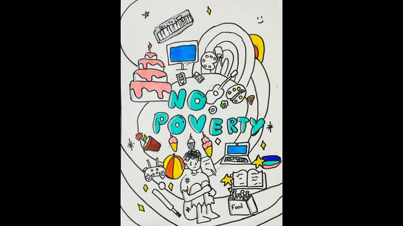 Trisha Doodle Art NO POVERTY - YouTube