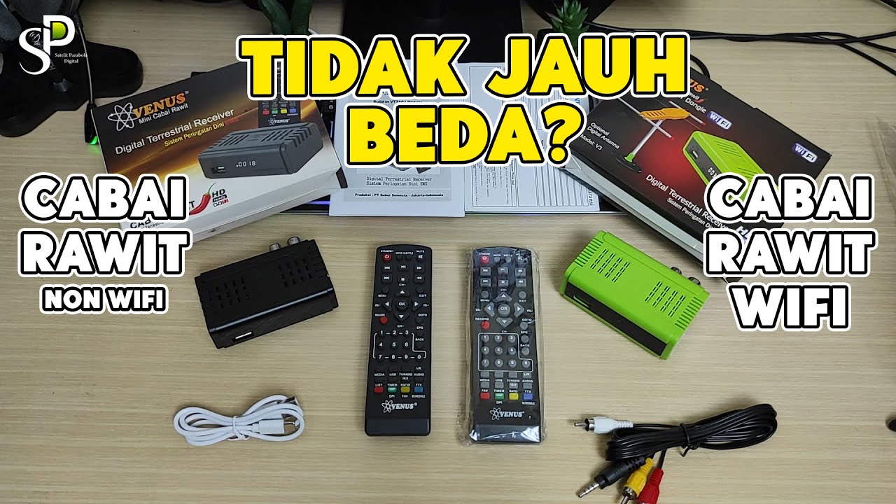 Perbandingan STB TV Digital Venus Mini Cabai Rawi & Venus Cabai Rawit ...