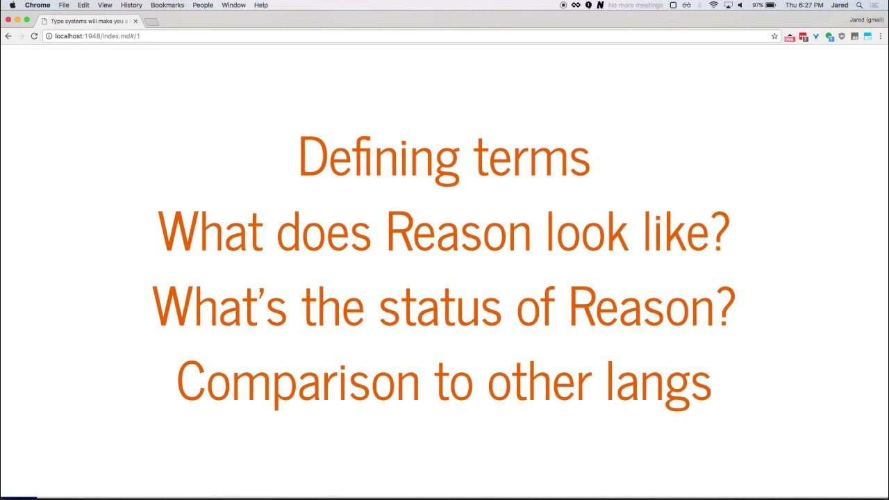 Reason: JavaScript-flavored OCaml - YouTube