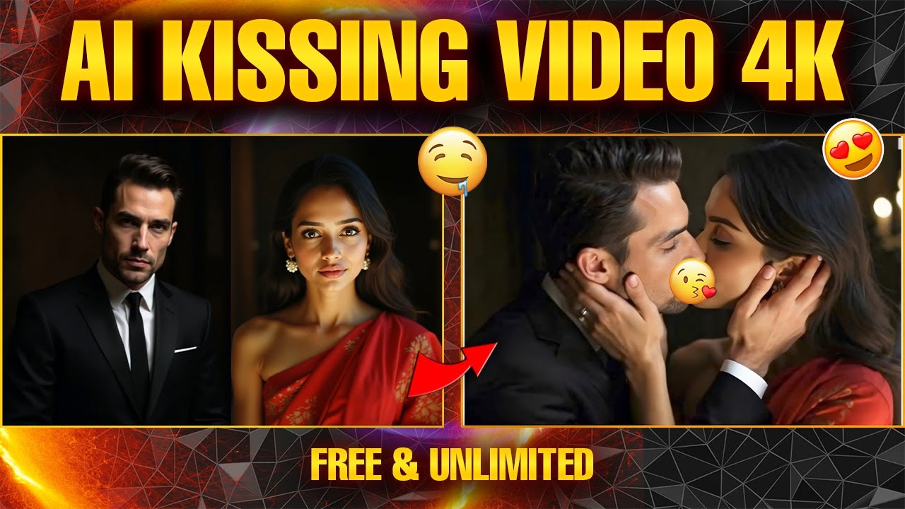 3 FREE & Unlimited AI KISSING VIDEO GENERATOR | 2 Photo Kissing Videos | AI Kissing Video App ...