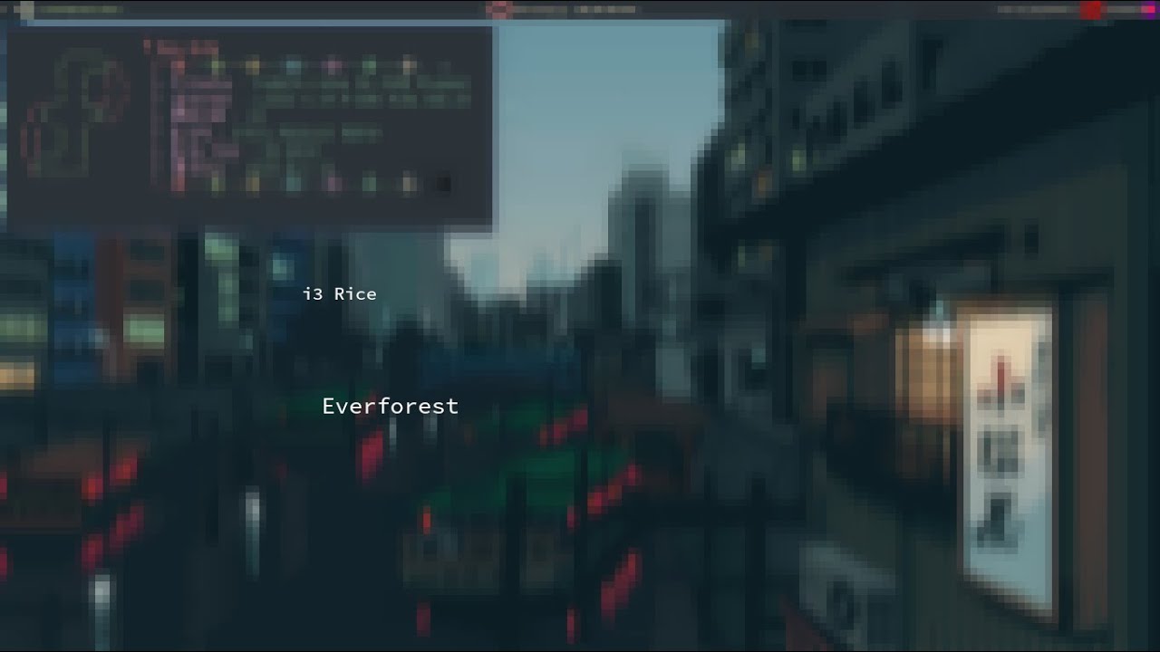 Everforest i3 Rice - Showcase - YouTube