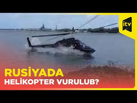 Rusiyada helikopter qəzaya düşüb