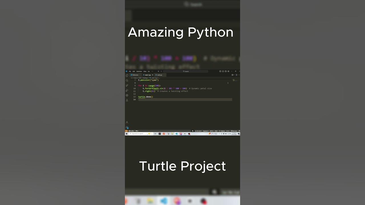 Amazing Python Turtle Tutorial - YouTube