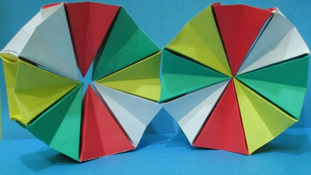 how to make origami magic circle - YouTube