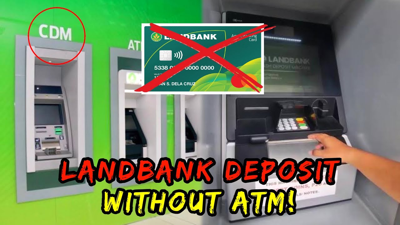 PAANO MAG-DEPOSIT WITHOUT ATM CARD SA LANDBANK DEPOSIT MACHINE! - YouTube