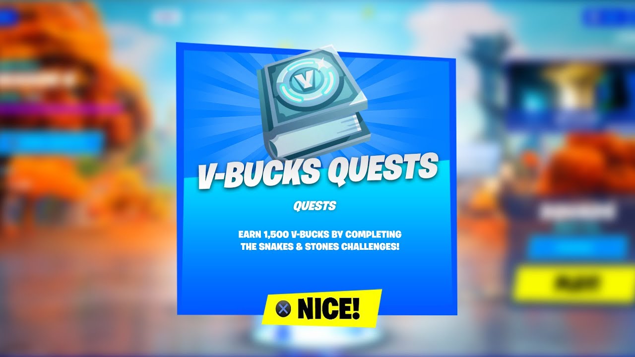 *NEW* V-BUCK CHALLENGES IN FORTNITE! - YouTube