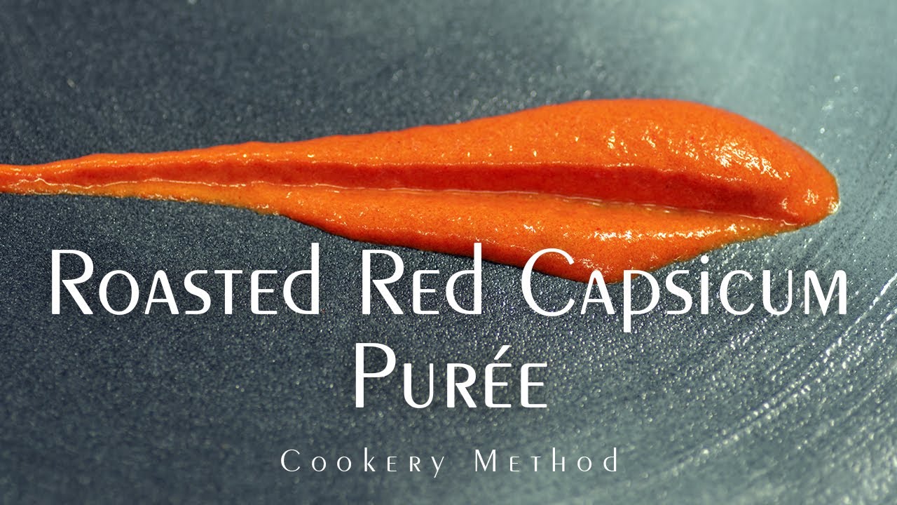 Roasted Red Capsicum Purée Rich and Flavorful Red Capsicum (Bell Pepper ...