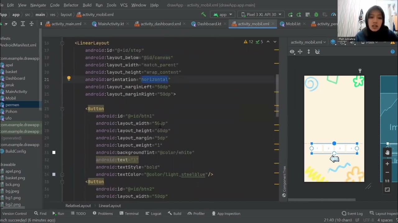 Aplikasi " KidsPaint " Android Kotlin dengan menggunakan splash, count ...