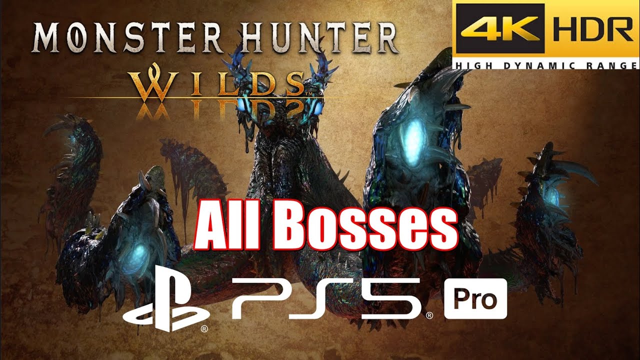 Monster Hunter Wilds PS5 Pro | All Bosses (How to Beat) 4K HDR 60FPS ...