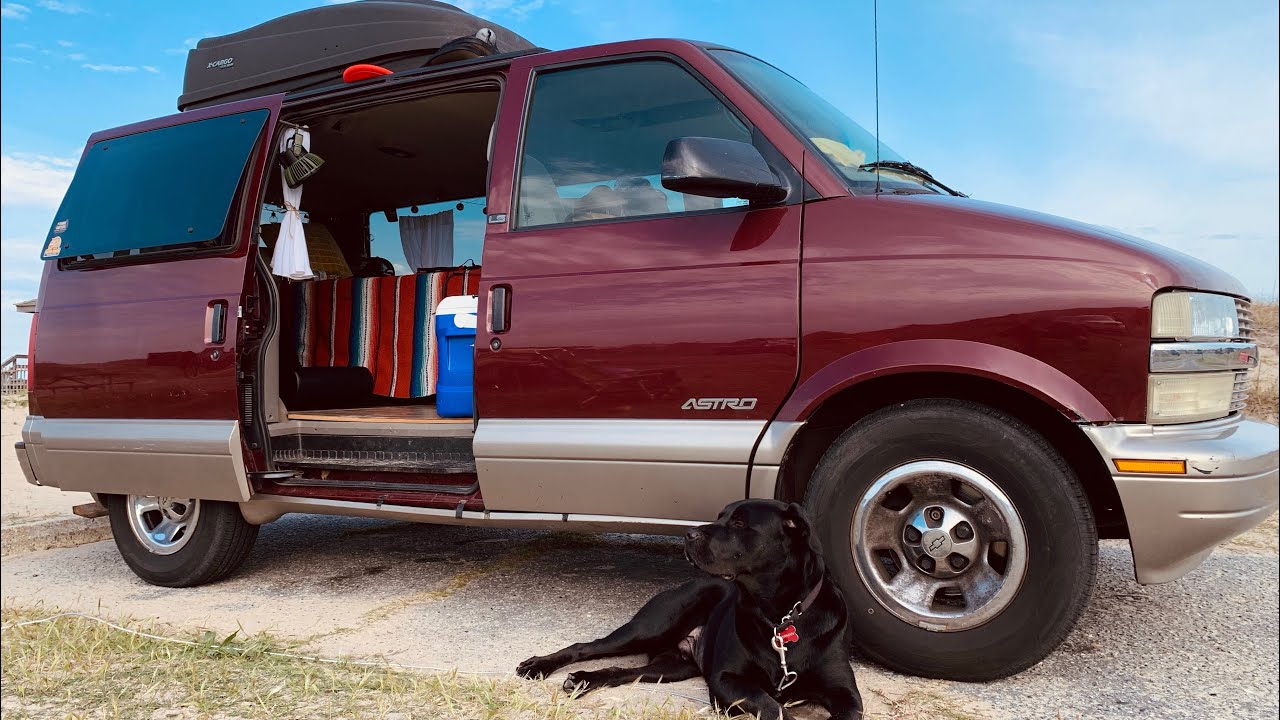 Chevy Astro Van Camper | Beach Camping in the Outer Banks - Sunrise to ...