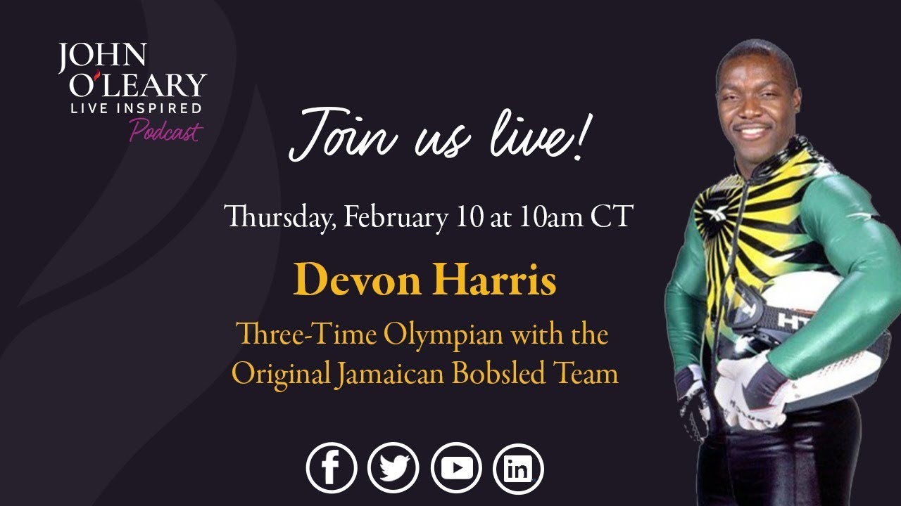 Devon Harris: 3x Olympian + Original Jamaican Bobsledder | Live ...