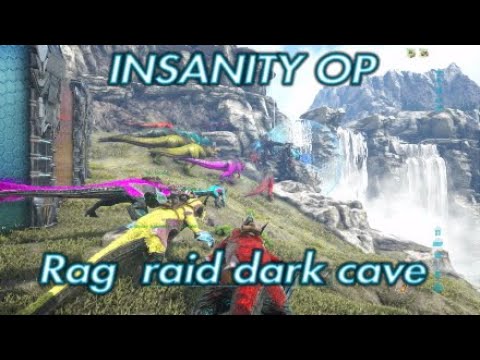 Raid Dark Cave In Rag / ARK OFFICIAL PVP PS4 - YouTube