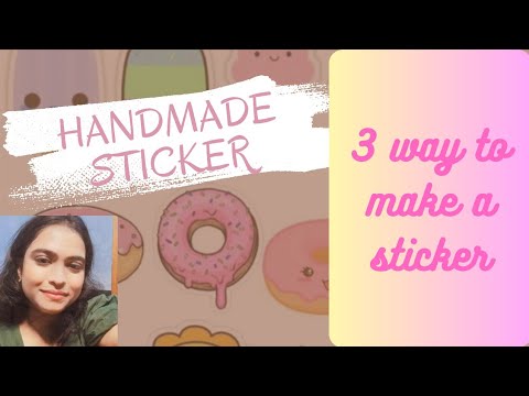 Made my own stickers|Homemade sticker|Handmade sticker ...