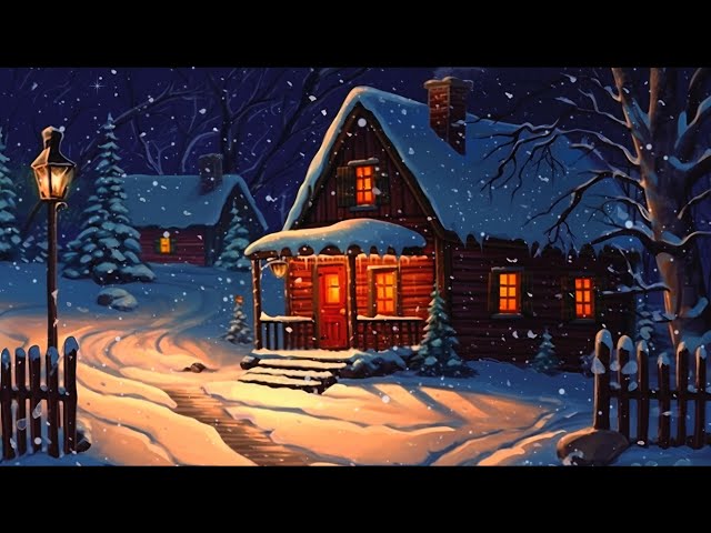 Old Fashioned Winter City Scene