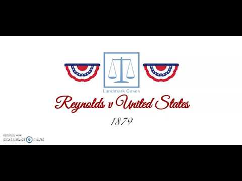 Reynolds v United States (1879) - YouTube