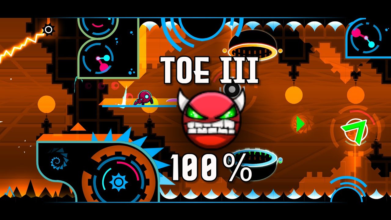 Geometry Dash: TOE III 100% [NEW HARDEST] - YouTube