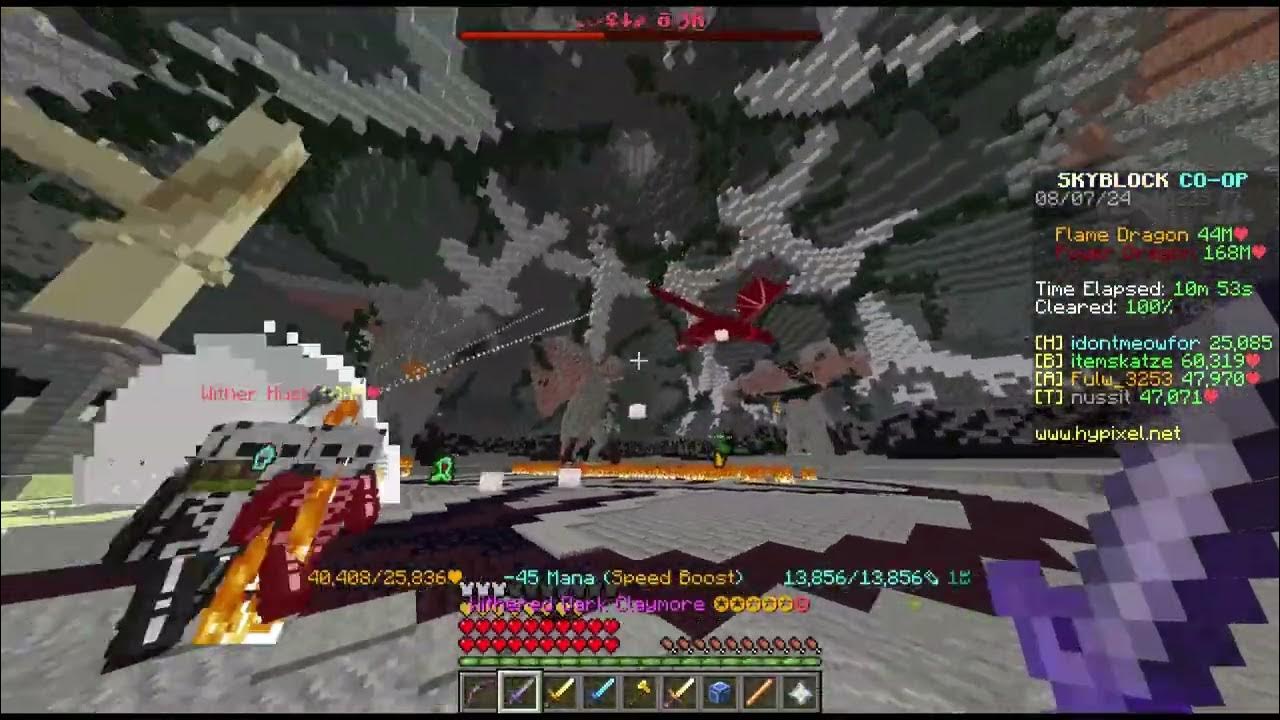 【hypixel Skyblock】wither King 3 Battles Youtube