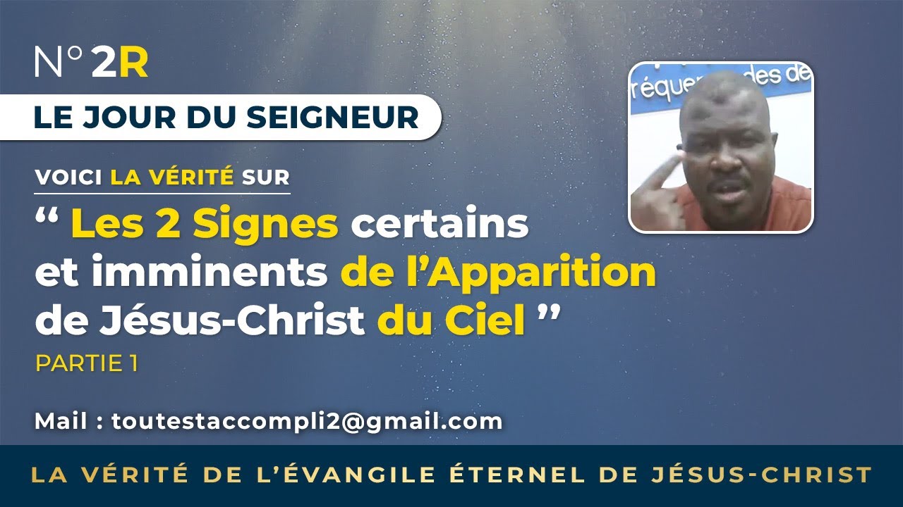 Radio_02. Voici la Vérité sur "les 2 SIGNES... de l'Apparition de Jésus ...