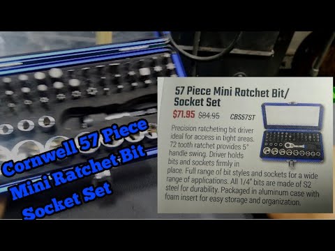 Cornwell 57 piece mini ratchet bit socket set - YouTube