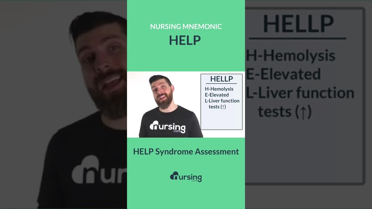 Help syndrome nursing mnemonic - YouTube