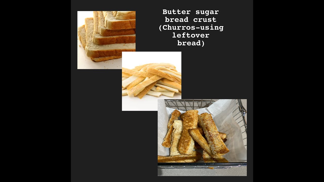 Churros( using left over loaf bread) butter stick bread - YouTube