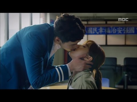 [W] ep.07 Lee Jong-suk ♥ Han Hyo-joo 'handcuff kiss'! 20160810