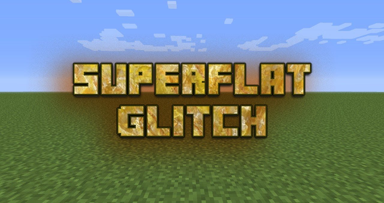 Minecraft Superflat Glitch - YouTube