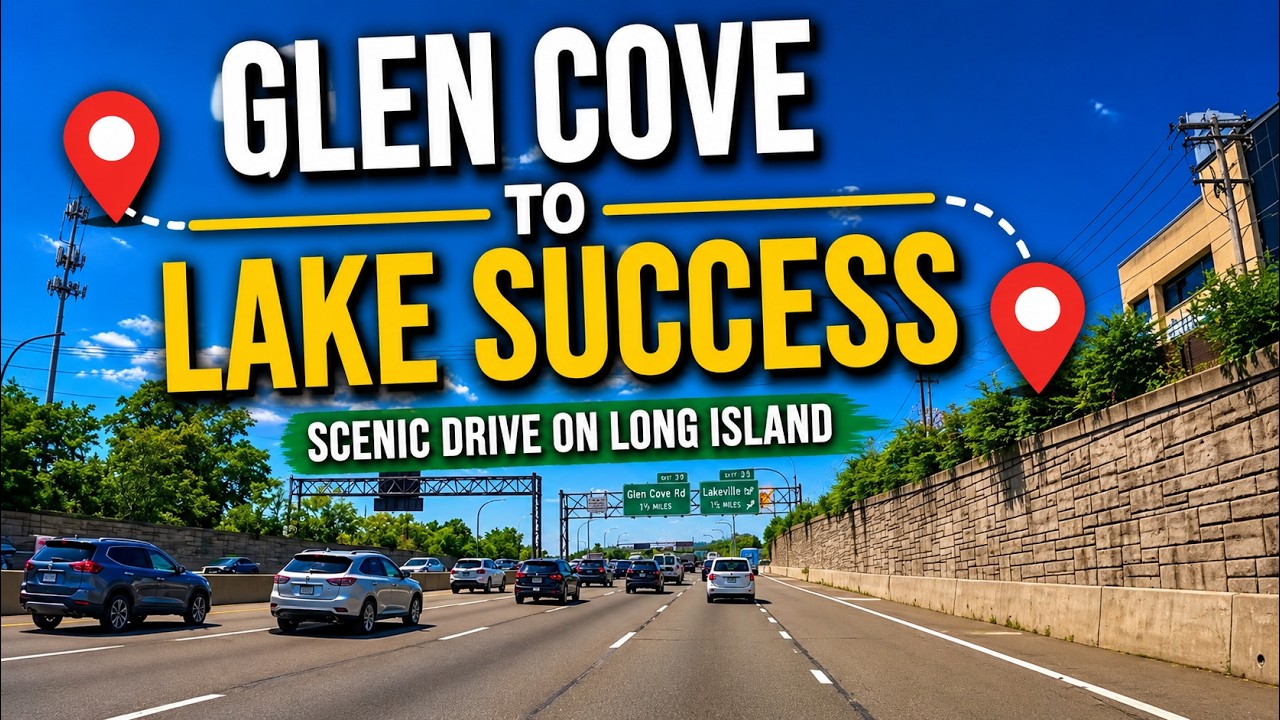 Glen Cove to Lake Success - New York - 4K Drive - YouTube