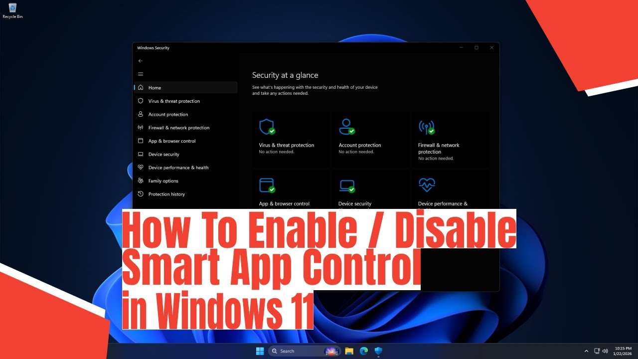 How To Enable / Disable Smart App Control in Windows 11 - YouTube