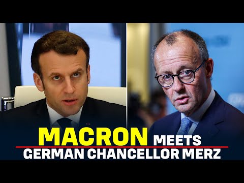 LIVE: French President Emmanuel Macron meets new German Chancellor Friedrich Merz in Paris.