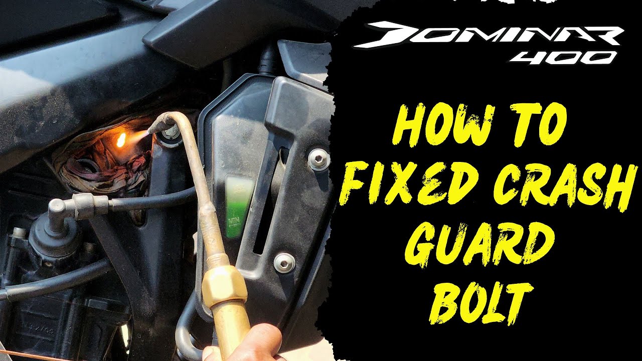 How to Fixed Dominar Crash Guard Broken Bolt | Dominar 400 | Stock Bolt ...