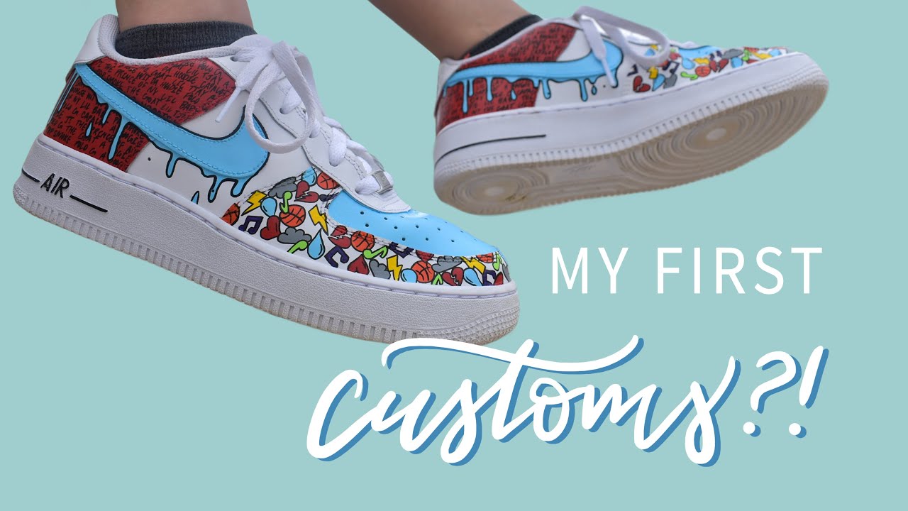 MY FIRST CUSTOM AF1s - YouTube