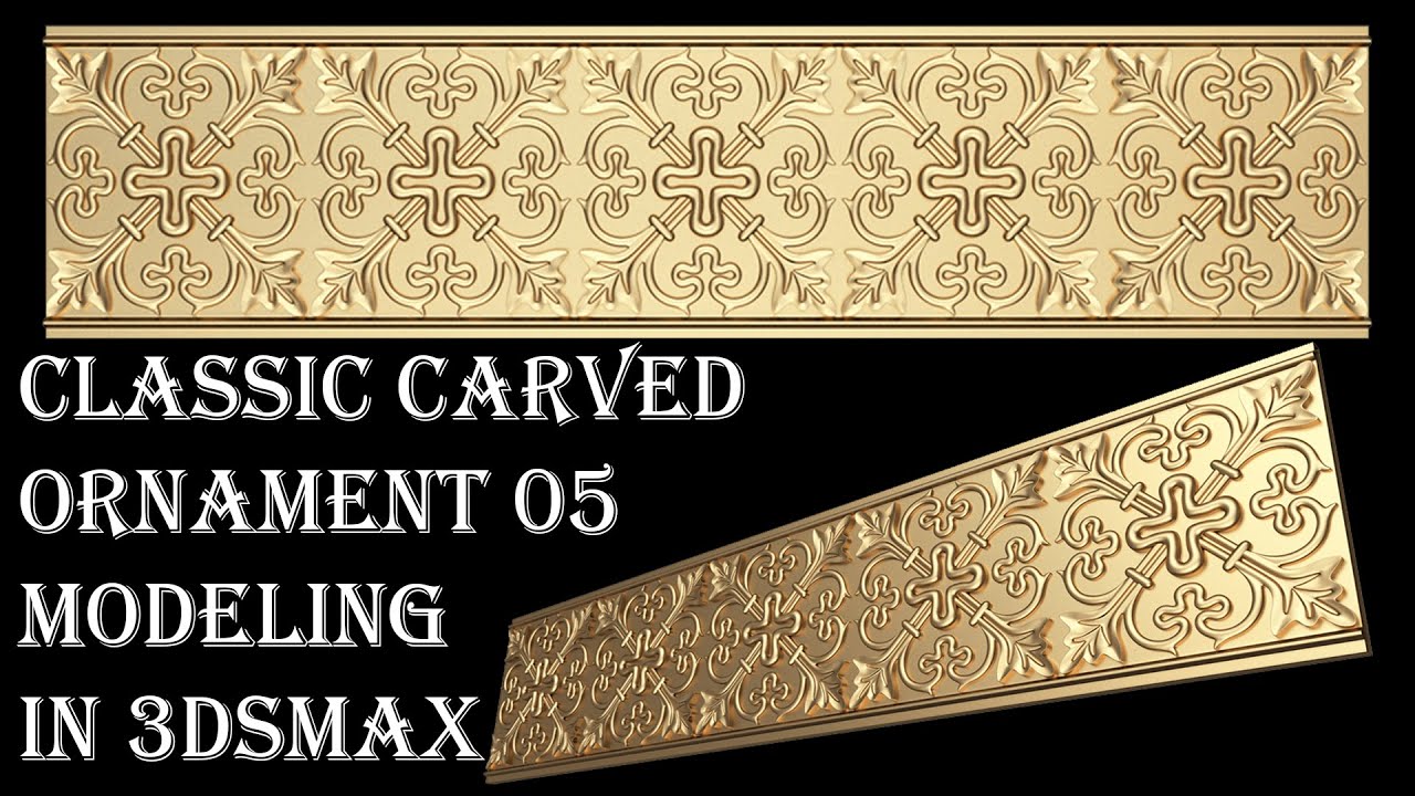 Classic Carved Ornament 05 Modeling in 3dsMax/Xaqani Ahmedov - YouTube