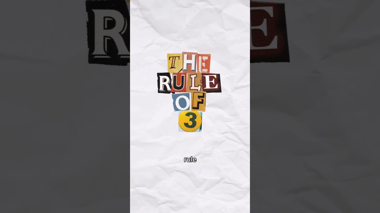The rule of three - YouTube