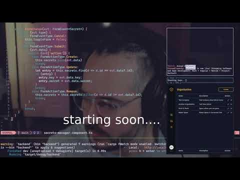 Rust Angular Neovim Project: SecVault - YouTube
