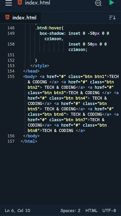 Css All Button Effect Css Button Type Cssbutton Cssbuttonhover Css Python Html Shorts
