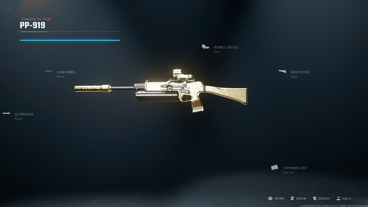 GOLD PP-919 SUBMACHINE GUN! - YouTube