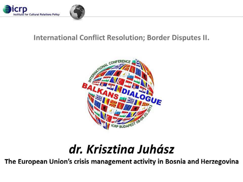 The Balkans Dialogue Presentations - The European Union's crisis ...