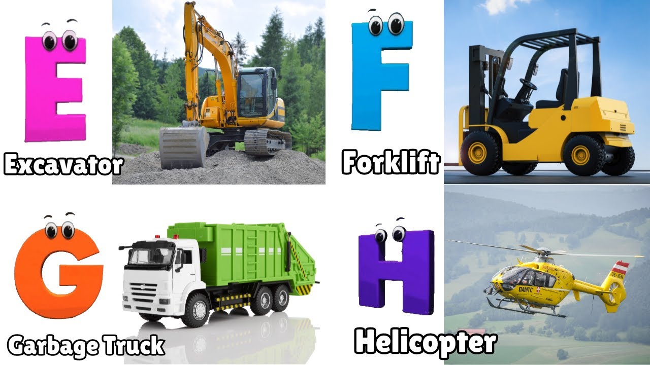 Vehicles ABC Song for Todders | Vehicles Alphabet Song | Phonics for ...