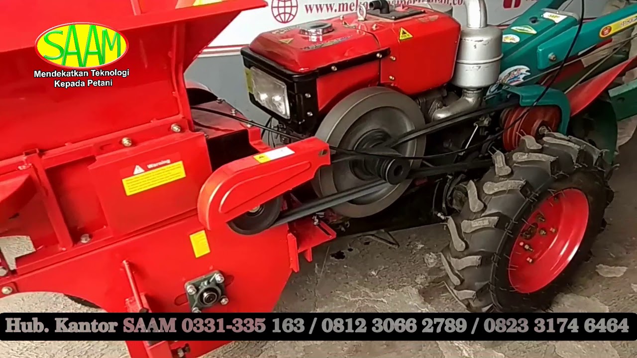 SAAM Alat Panen Jagung Traktor Roda 2 - YouTube