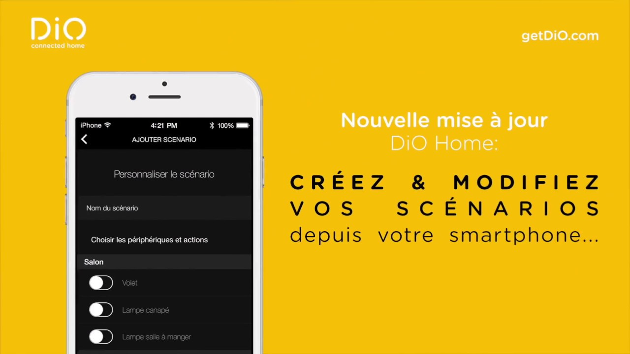 DiO⎢Créez vos scénarios directement depuis l'app DiO Home⎢FR - YouTube