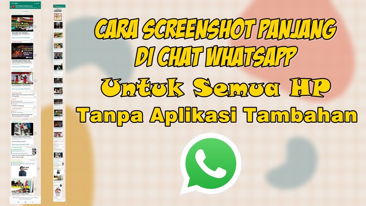 Cara Mudah Membuat Screenshot Panjang Di Chat Whatsapp Tanpa Aplikasi ...
