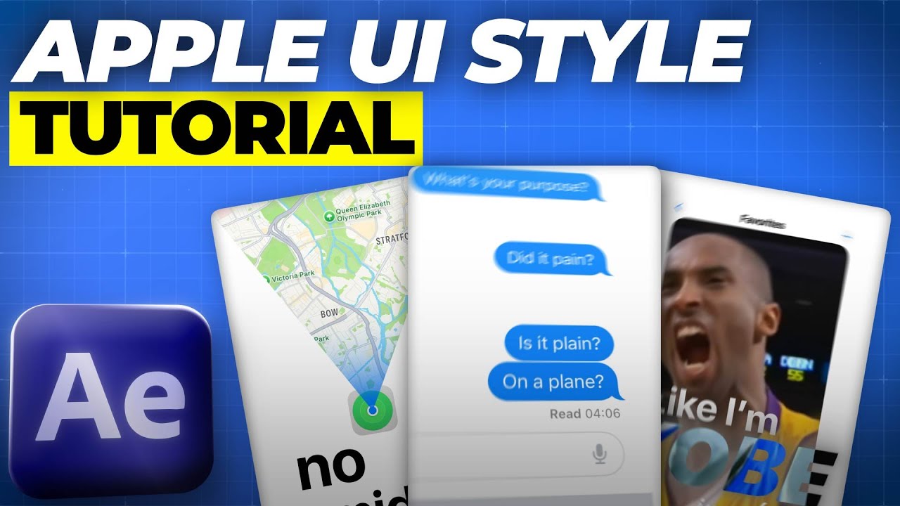 How to Make Viral APPLE UI STYLE Animations! (After Effects Tutorial ...