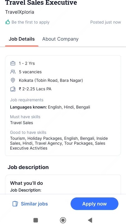 Travel Sales Executive | Kolkata | Hindi, English, Bengali #TravelSales #KolkataJobs # ...