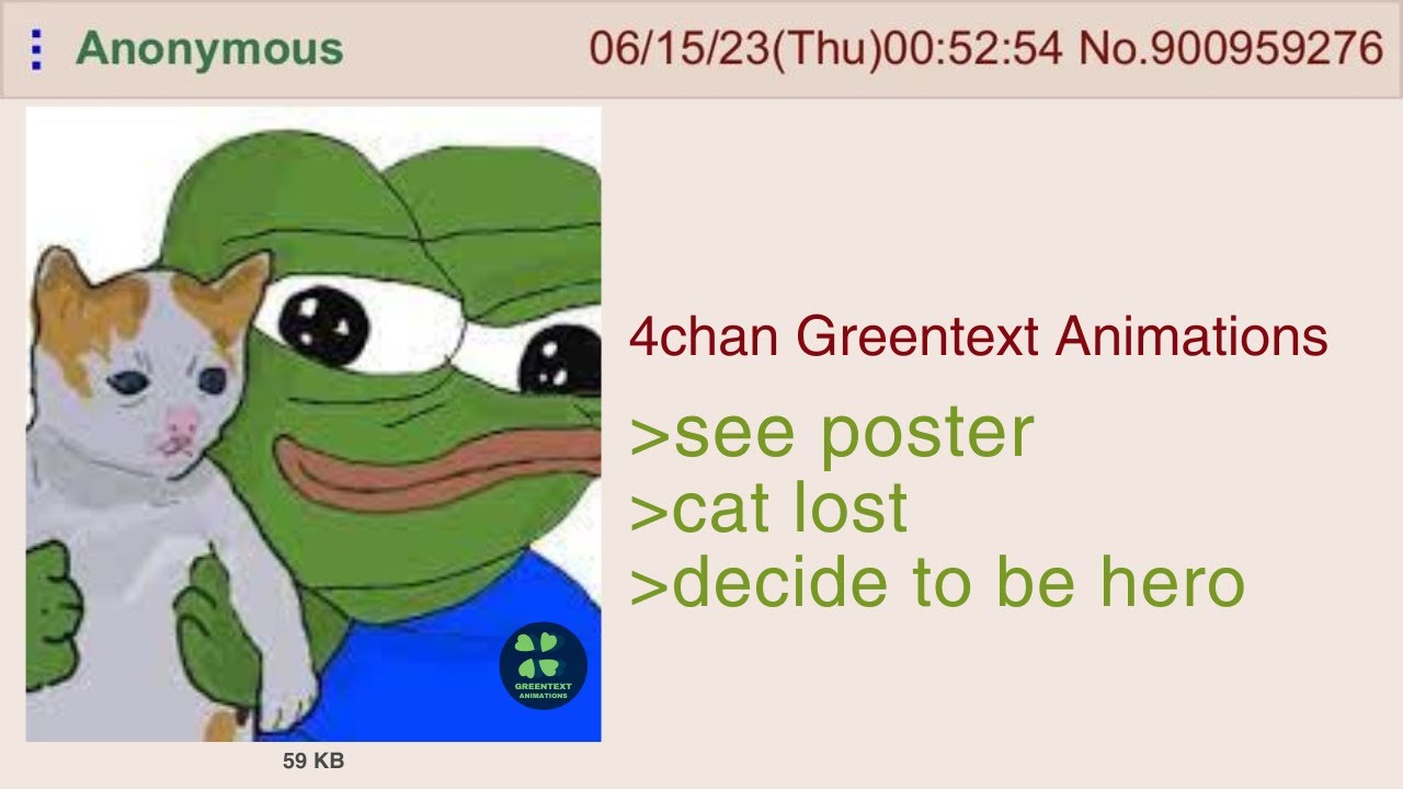 Anon is a cat lover | 4chan Greentext Animations - YouTube