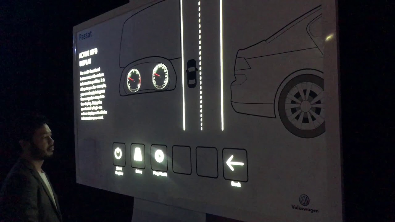Volkswagen Interactive Wall Demo - YouTube
