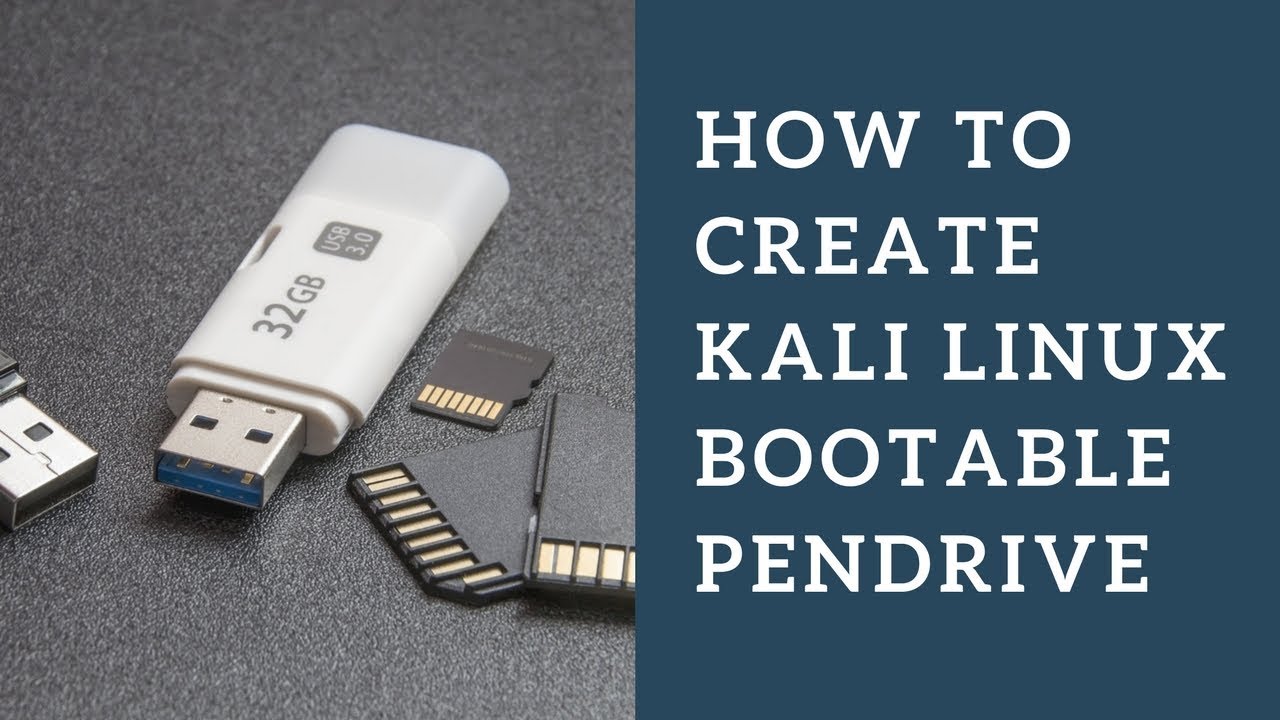 How To Make Kali Linux Bootable Pendrive - YouTube