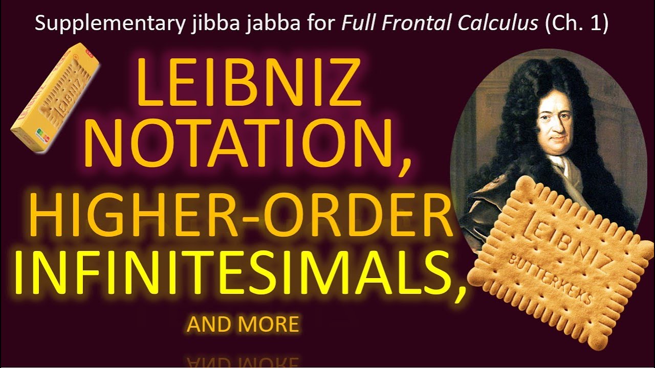 3 Leibniz Notation, Higher-order Infinitesimals, and More - YouTube